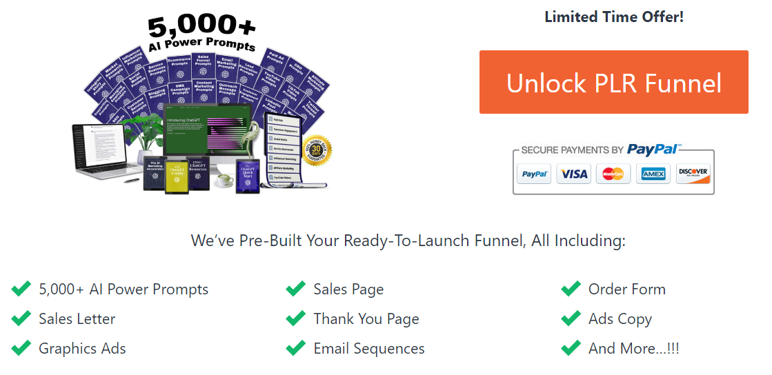 Unveiling the Game-Changing 5000 AI Power Prompts PLR Funnel: A ...